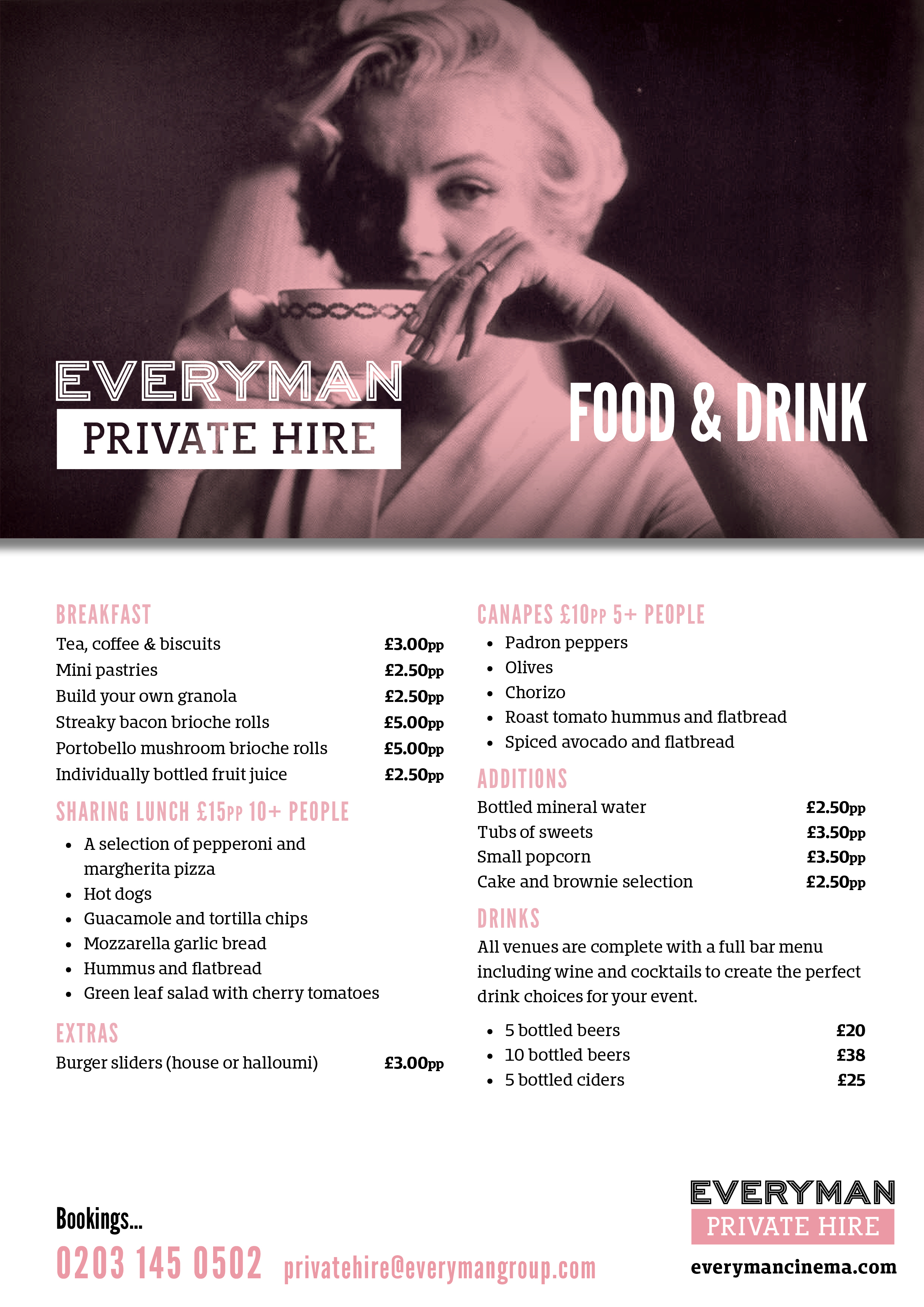 Everyman Cinema Esher - A Private Screening Room for Hire – HeadBox